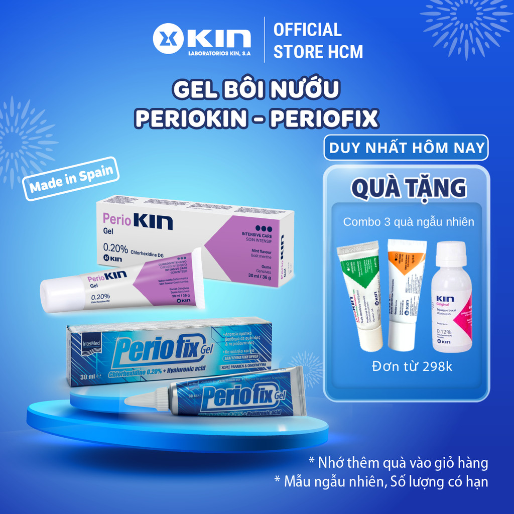 Gel Bôi Perio Kin, Perio Fix Dùng Cho Viêm Nướu, Nha Chu, Nhiệt Miệng ...