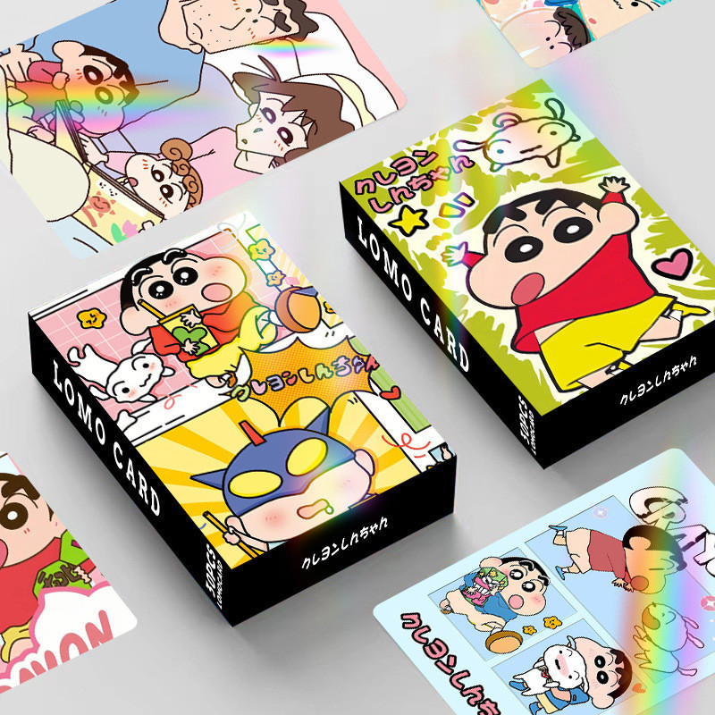 Crayon Shin-chan Laser Flash Lomo Card Photocard 30 cái / hộp | Shopee ...