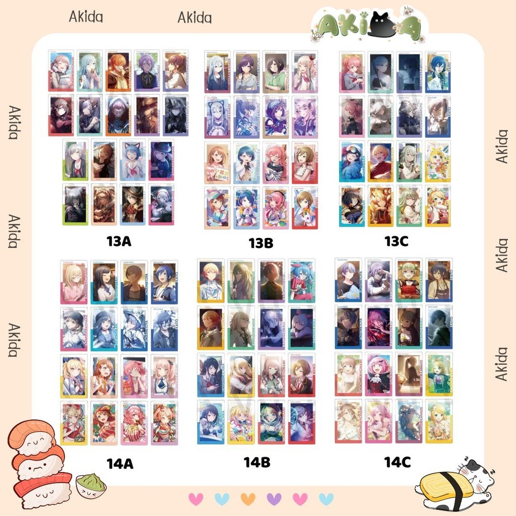 [Akida] Pack random/Thẻ nhân phẩm - ePick card - Project Sekai | Shopee ...