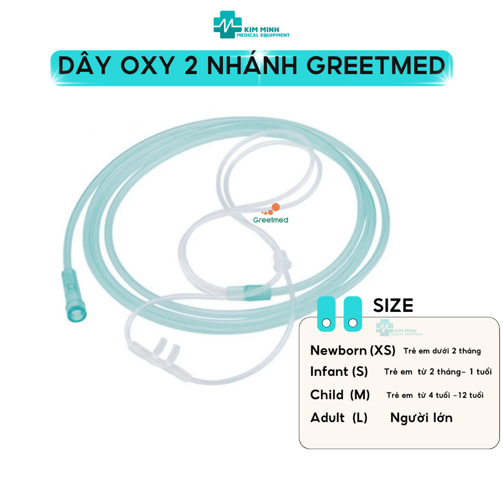 Dây thở oxy 2 nhánh GREETMED size trẻ em, người lớn | Shopee Việt Nam