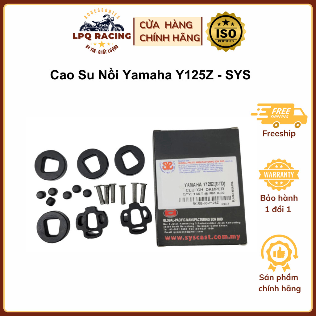Cao su nồi Yamaha Yaz Y125Z / Y125ZR STD / chính hãng SYS RCRB-00-Y125Z ...