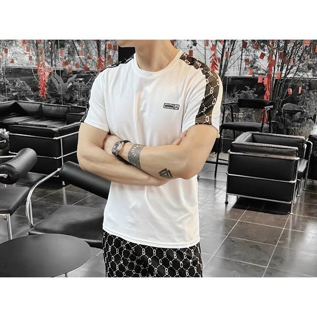 Bộ thể thao nam, đồ bộ vải cotton cá sấu cao cấp,họa tiết phối tay mẫu ...