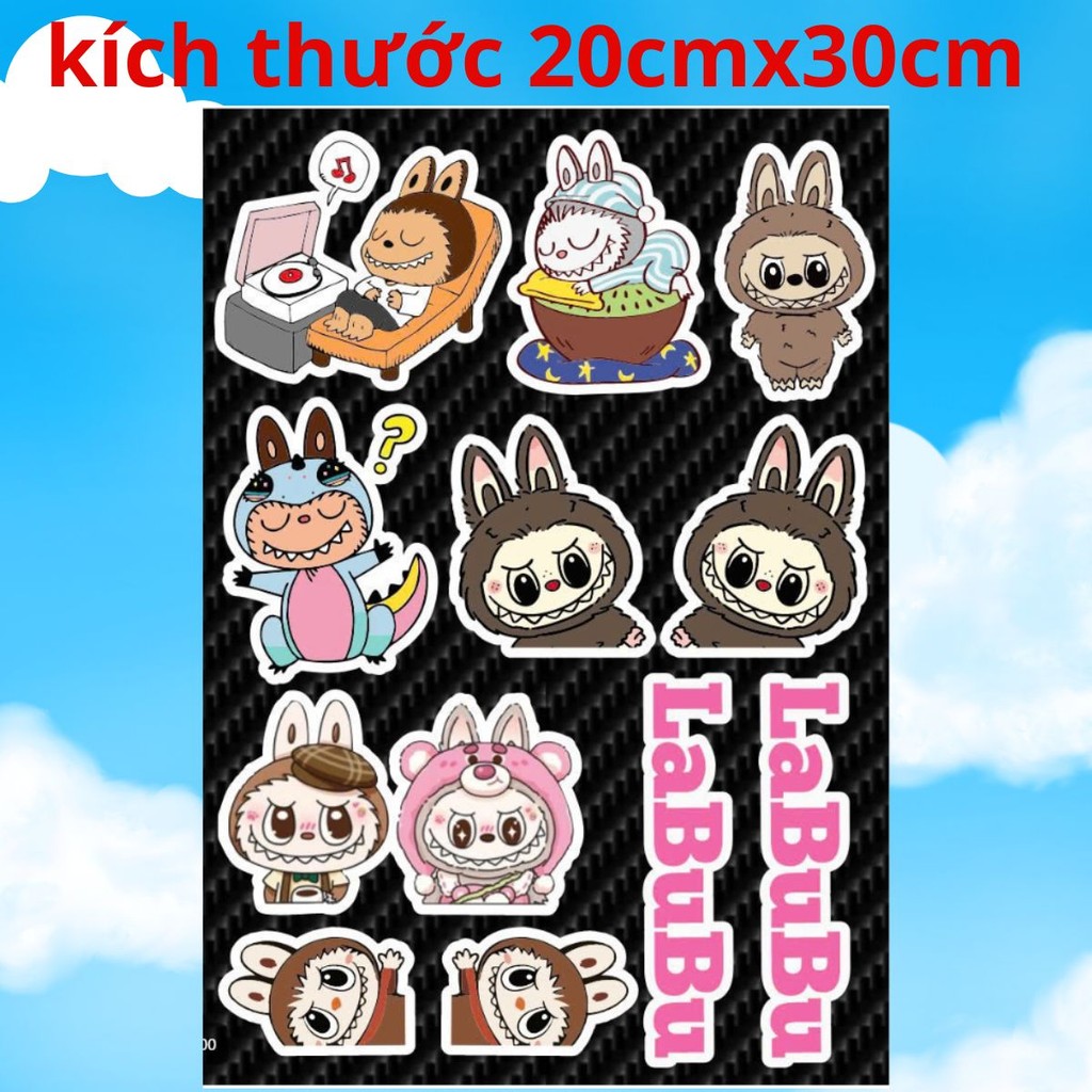 tem dán xe labubu cờ việt nam race tafu lotso dán xe kích thước 20cm x ...