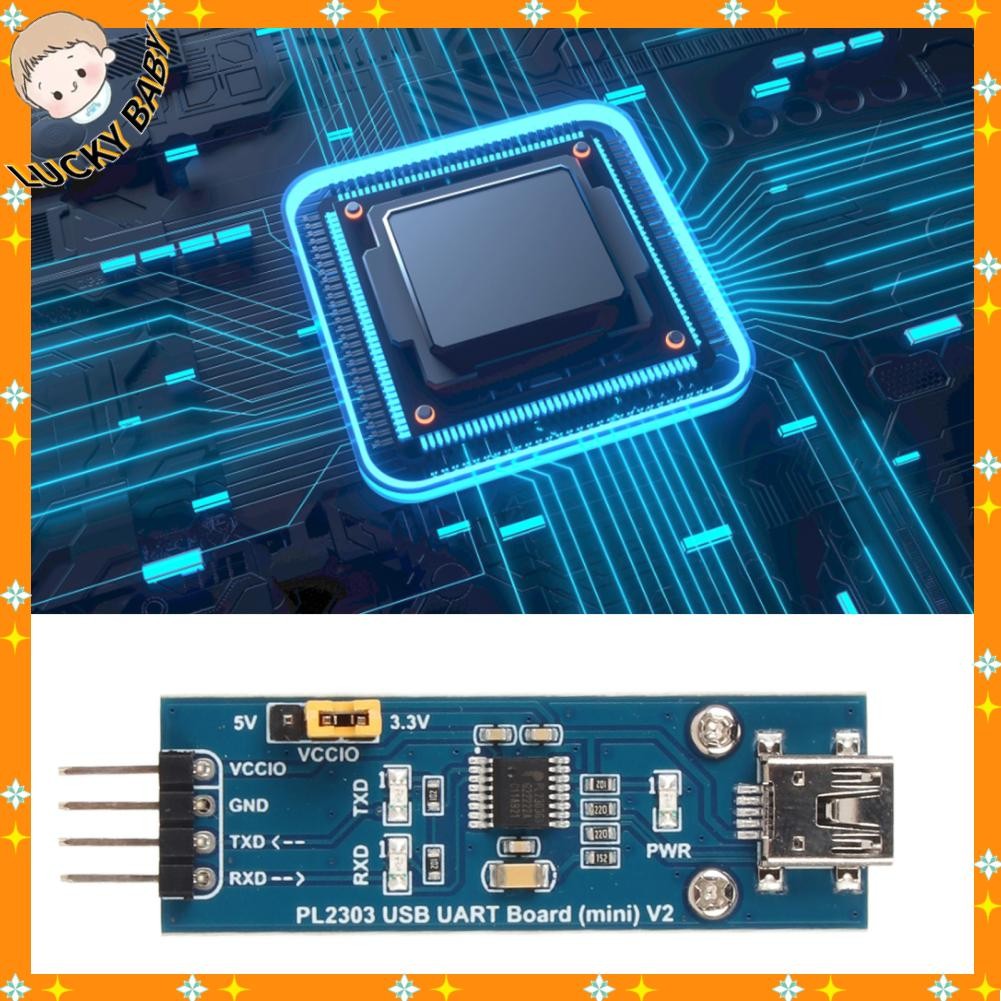 LUCKYBABY Mô-đun USB To UART TTL Mini AB PL2303GS Chip truyền ổn định Đầu ra 5V hoặc 3,3V để ...