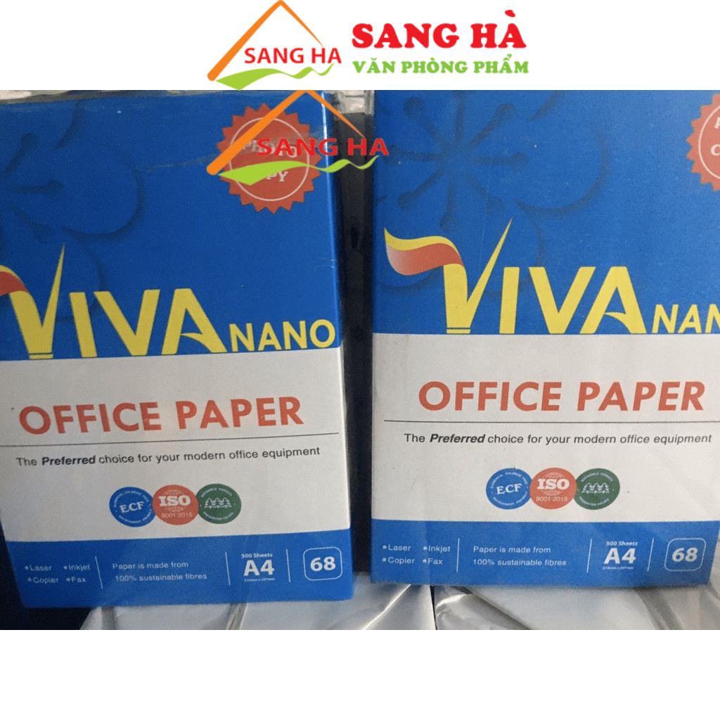Giấy in Viva Nano A4 định lượng 68gsm khổ A4 - Hàng chính hãng An Hòa ...