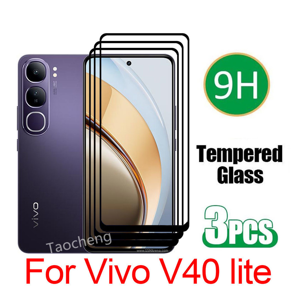 3 Chiếc Kính Cường Lực Cho Vivo V40 lite V40lite 4G 5G 2024 Full Cover Gobal Bảo Vệ Màn Hình ...