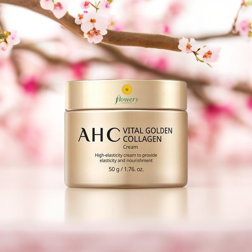 [Có sẵn] [Chính hãng] Kem Dưỡng Hỗ Trợ Ngăn Ngừa Lão Hóa Da AHC Vital Golden Collagen Cream 50g ...