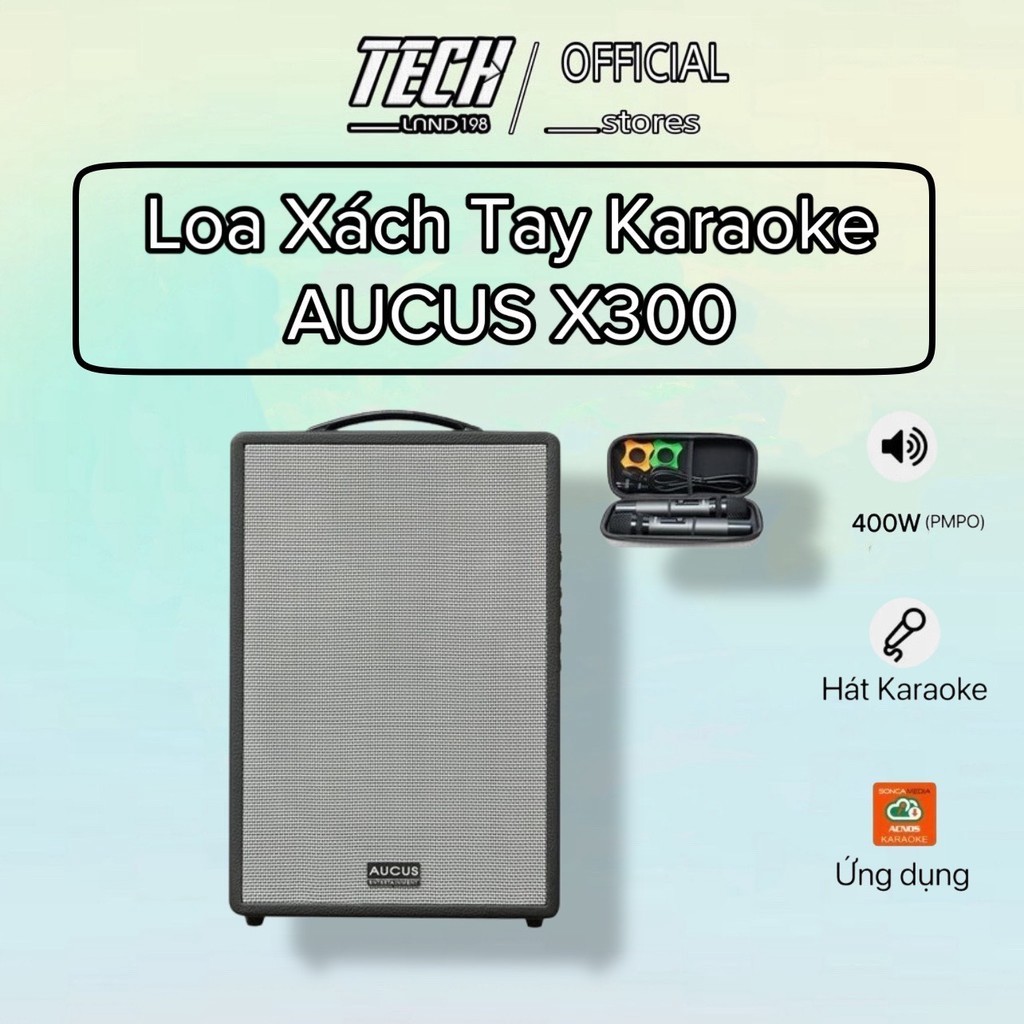 Dàn Loa karaoke di động ACNOS AUCUS X300 - 400W hàng chính hãng - bảo ...