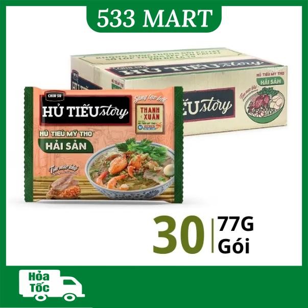 Thùng 30 gói Hủ tiếu Story Chin Su Hải sản 77g | Shopee Việt Nam