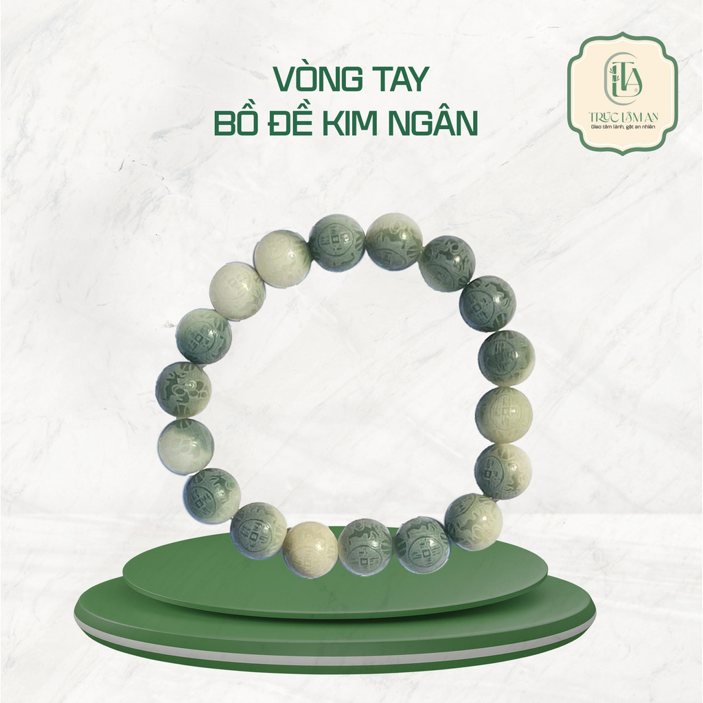 Vòng Tay Bạch Ngọc Bồ Đề Kim Ngân - TRÚC LÂM AN - Vòng Tay May Mắn ...