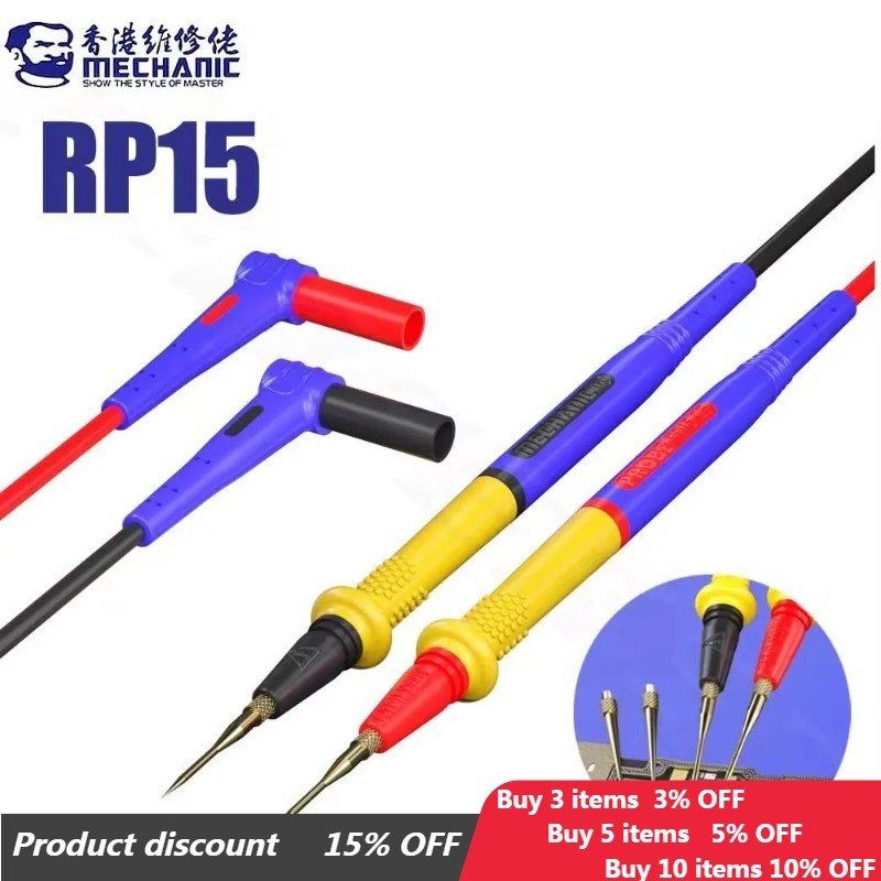 Mechanic RP15 1000v 20A Thép Không Gỉ Đồng Hồ Vạn Năng Bút Dây Có Thể ...