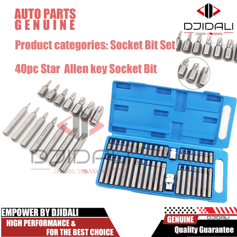 40 chiếc Star Spline Hex Allen Key Ổ cắm Bit Set 3 / 8 & 1 / 2 Ổ đĩa ...