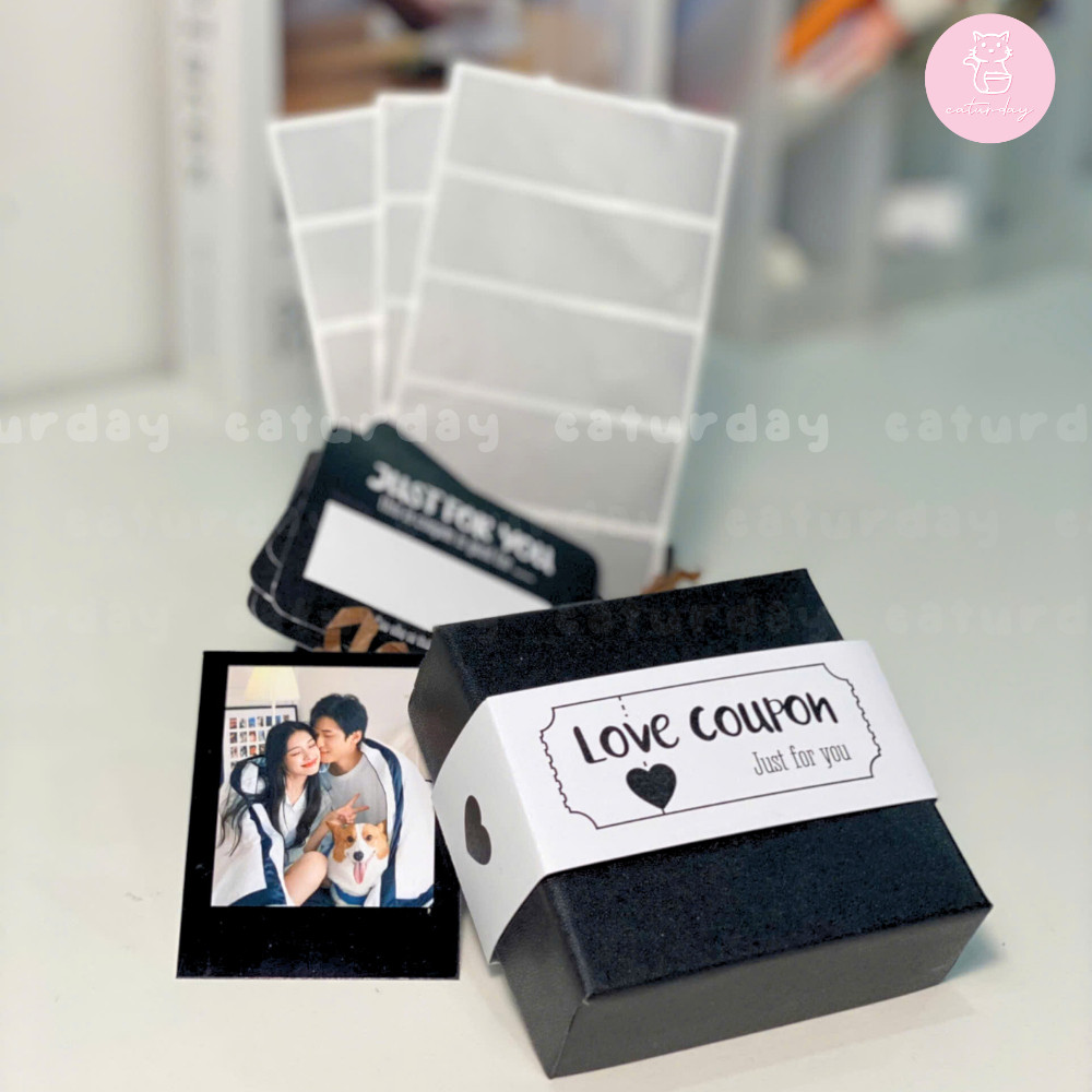 LOVE COUPON BOX - Thẻ Cào Tự Ghi Yêu Cầu - Caturday Store | Shopee Việt Nam