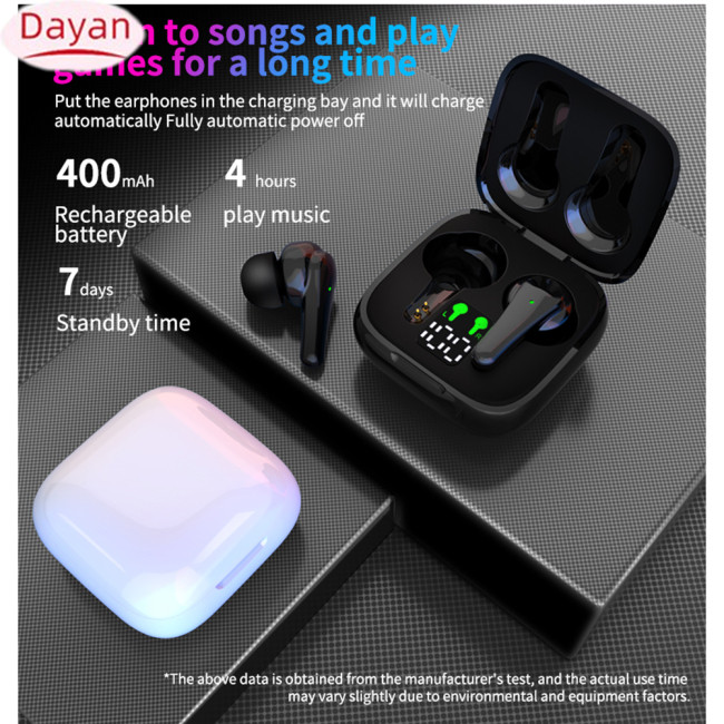 Tai nghe Bluetooth không dây J6 Tws Tai nghe Bluetooth 5.2 Màn hình pin Tai nghe cảm ứng ...