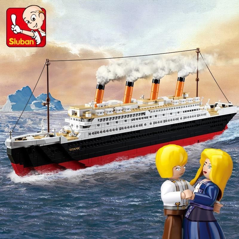 Little Luban B0577 Titanic Cruise Rod Tương Thích Với Lego Hạt Nhỏ Giáo ...