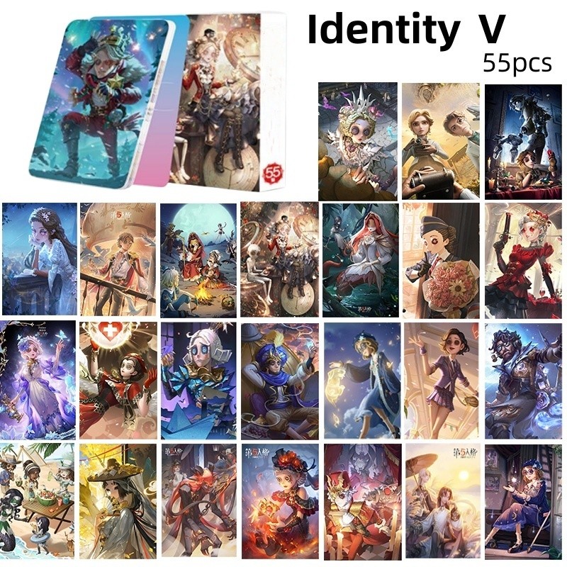 50-55pcs Manhwa Game Identity V Honor of Kings Laser Holographic Lomo ...
