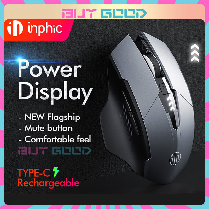 Chuột gaming không dây Inphic A9 A1 F9 3 mode (BT4/BT5/2.4ghz) pin sạc độ nhạy 800-2400DPI chơi ...