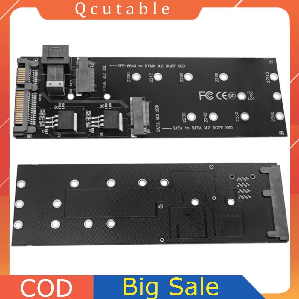 SFF-8643 Sang M.2 U2 Kit NGFF M-Key Sang Slimline SAS NVME PCIe SATA SSD Adapter | Shopee Việt Nam