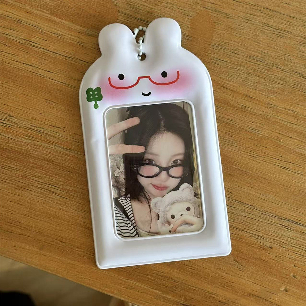 Ins Alien Dễ Thương Thỏ Trơn 10cm Đựng Thẻ Polaroid Love Bean Thẻ Nhỏ ...