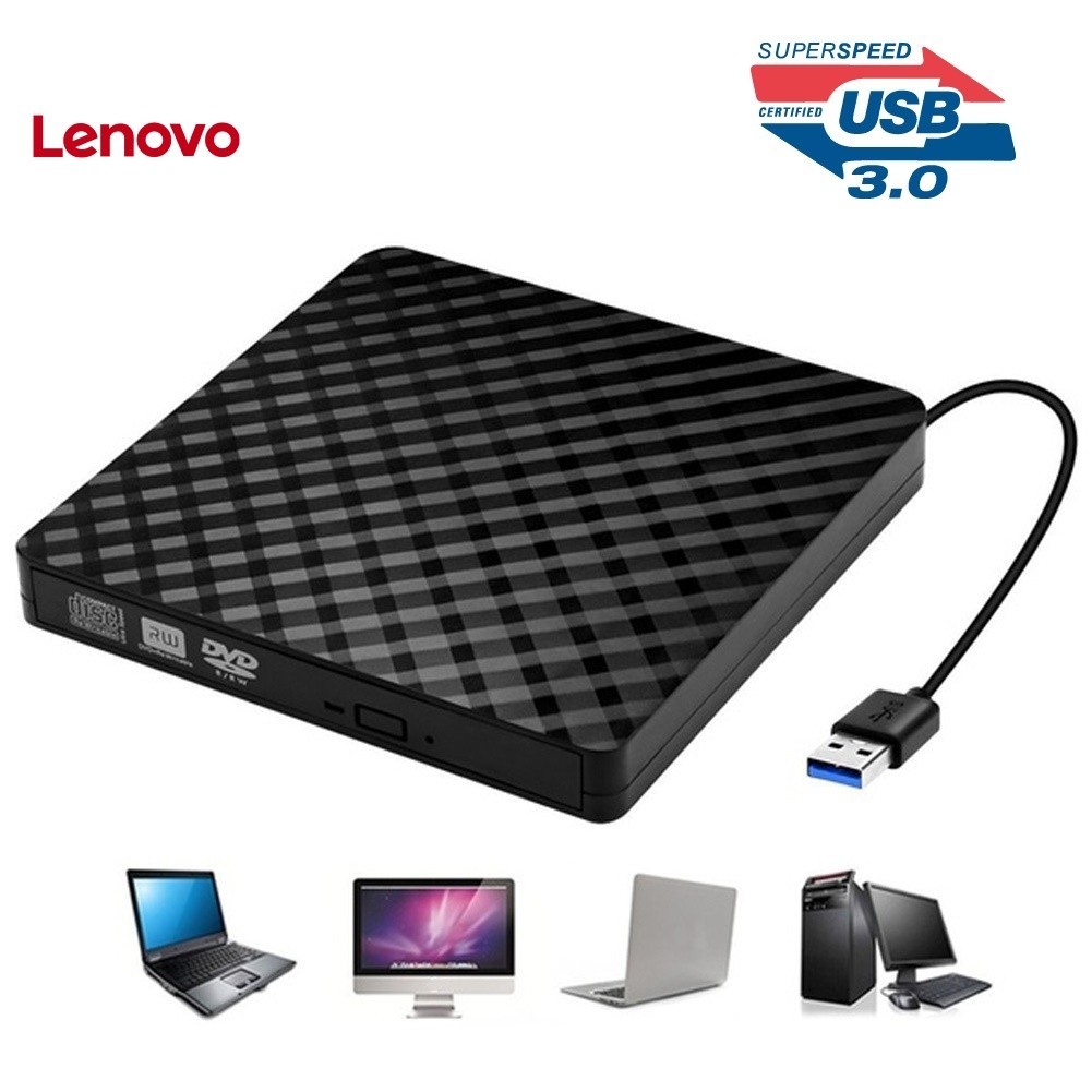 Lenovo USB 3.0 Đĩa CD-ROM gắn ngoài DVD-RW VCD Đầu ghi ổ đĩa quang cho ...