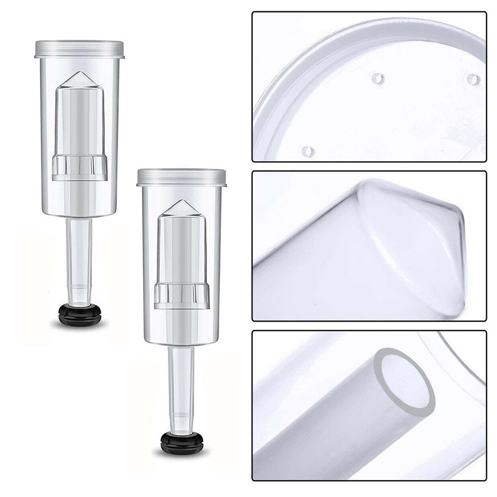 2 x Bia Air Lock airlock Loại 3 Món Bia Nhà Bia Rượu Có Grommet FP ...