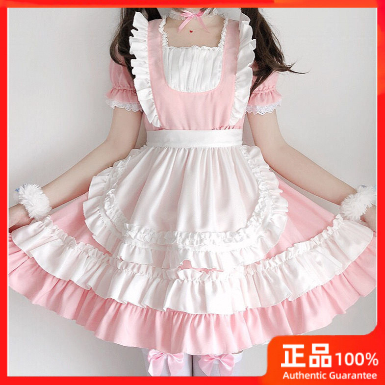 [HMYY] Còn hàng ~ Trang phục cô hầu mèo lolita màu hồng Trang Phục Cô ...