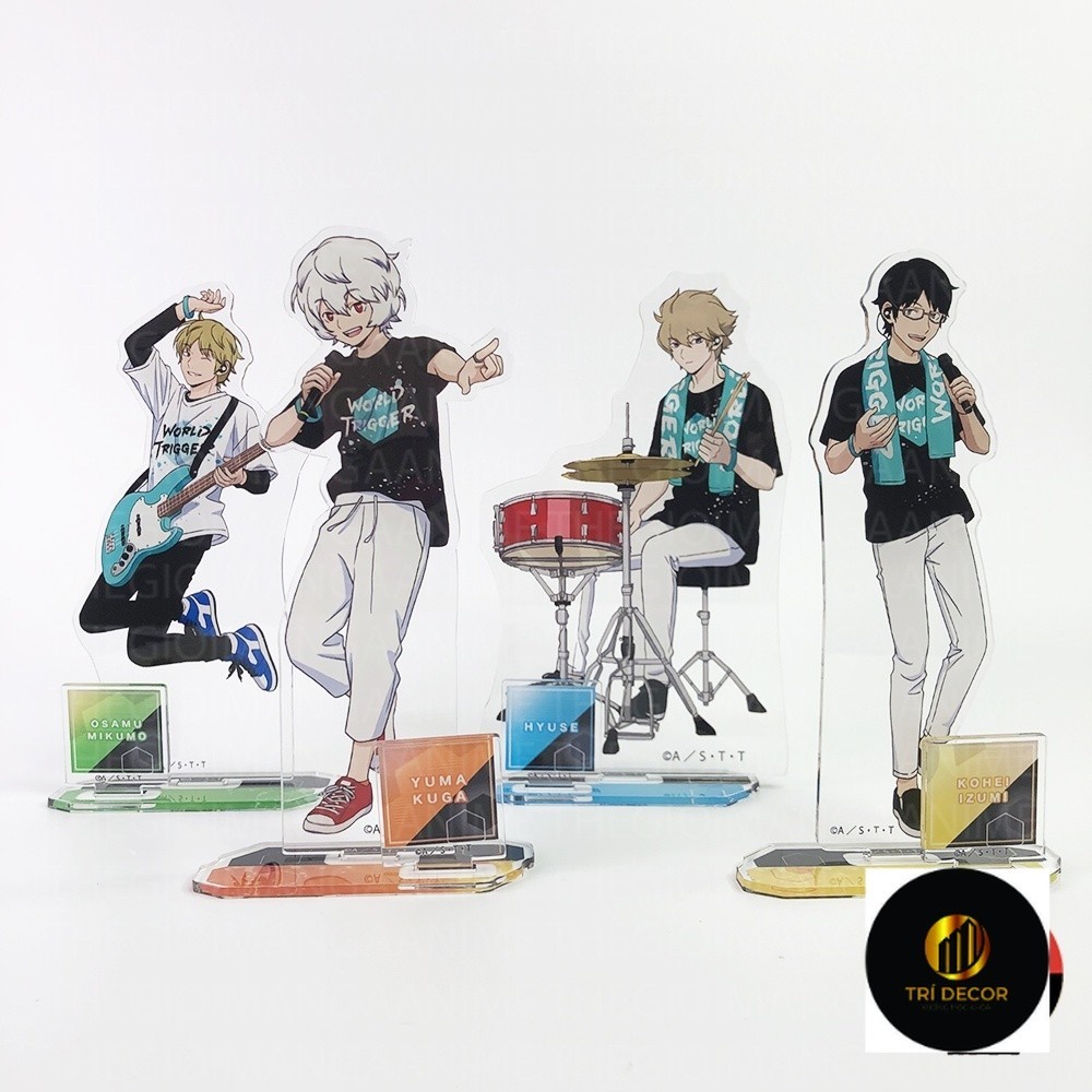Standee WORLD TRIGGER ver BAN NHẠC Kỷ nguyên Trigger tượng acrylic ...