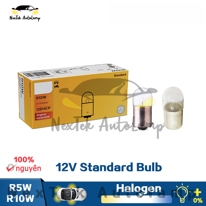 For Philips R5W R10W 12821 12814 BA15s 12V Bóng đèn ban đầu Đèn tín ...