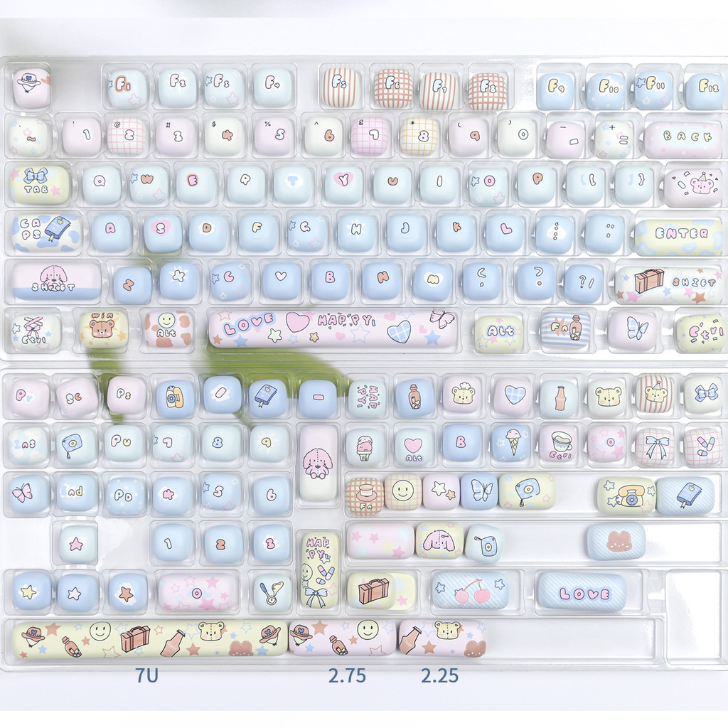 Toy House Keycaps MOG Profile Tròn Dễ Thương PBT Dye Sub Bàn Phím Cơ ...