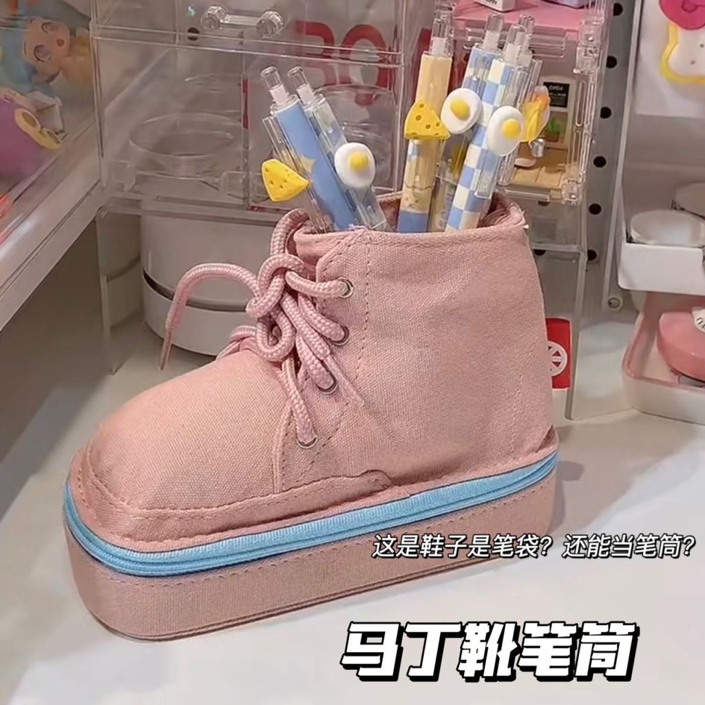 Sáng Tạo Hộp Đựng Bút Chì Hình Giày Túi Đựng Bút Chì Martin Boots Để ...
