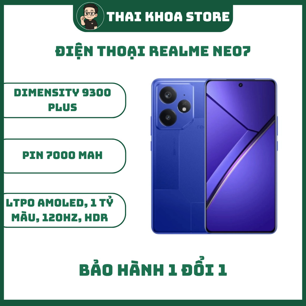 Điện thoại Realme Neo 7 - Dimensity 9300 Plus - BH 1 đổi 1 - THÁI KHOA STORE | Shopee Việt Nam