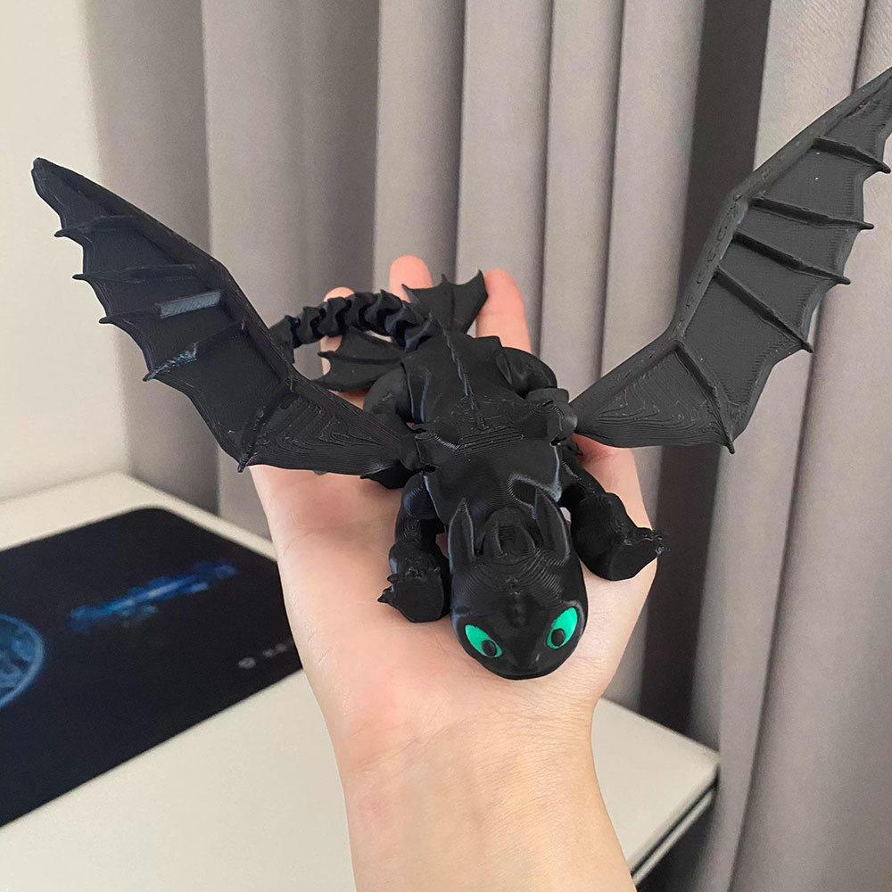 How Train Your Dragon Master Toothless Cartoon Action Joint 3D In Hình ...