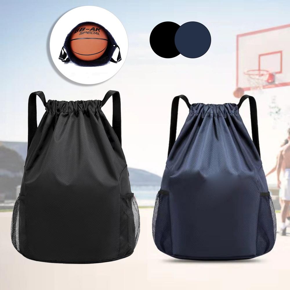 Sports ball storage backpack basketball football drawstring double ...