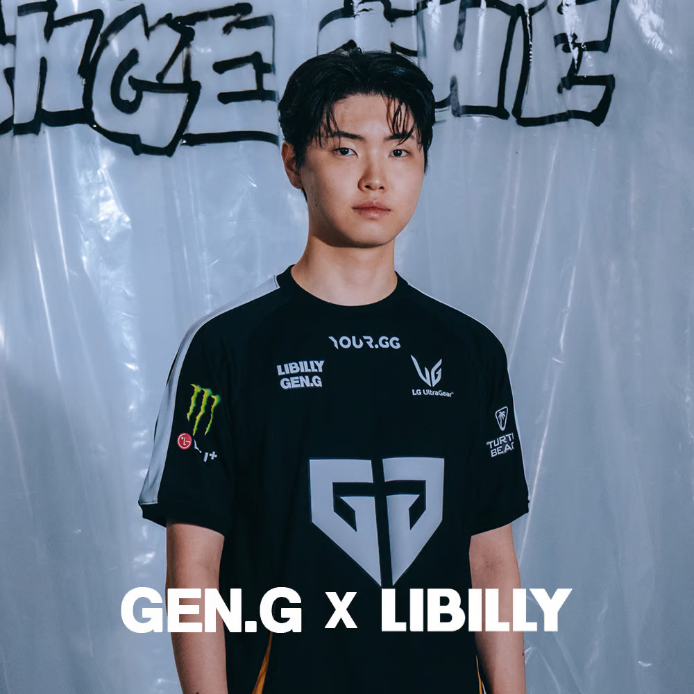 Áo sơ mi ủng hộ thể thao điện tử Gen.G X LIBILLY "Chovy / Canyon", Áo thun ủng hộ cầu thủ chơi ...