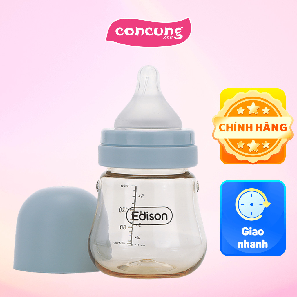 Bình sữa PPSU Edison 160ml - Xanh | Shopee Việt Nam