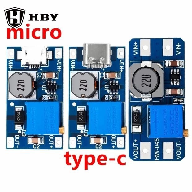 Mt3608 DC-DC Bộ chuyển đổi tăng cường tăng cường Mô-đun cấp nguồn Boost Step-up Board MAX đầu ra ...