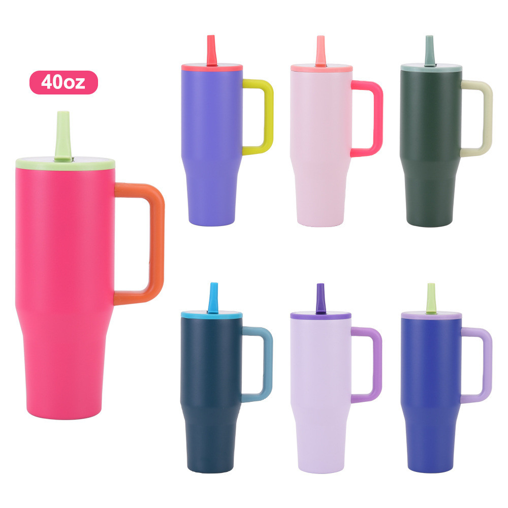 【LUCKY】Cốc giữ nhiệt bằng thép không gỉ 304 40oz Ống hút chân không hai lớp chống rò rỉ có thể ...
