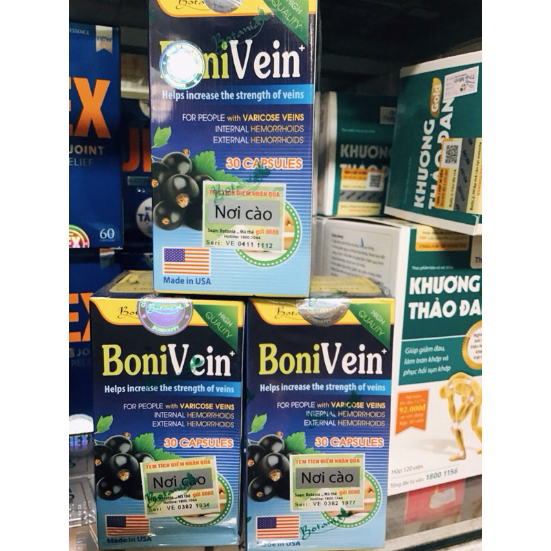Bonivein hỗ trợ trĩ, suy giãn tĩnh mạch hộp 30 viên | Shopee Việt Nam