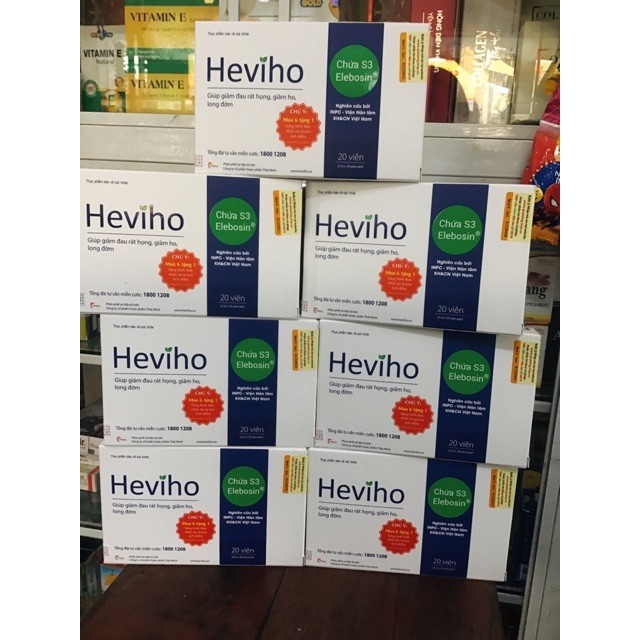 [CHÍNH HÃNG] Heviho giảm viêm họng hạt, ho mãn tính (tích điểm 6 tặng 1 ...