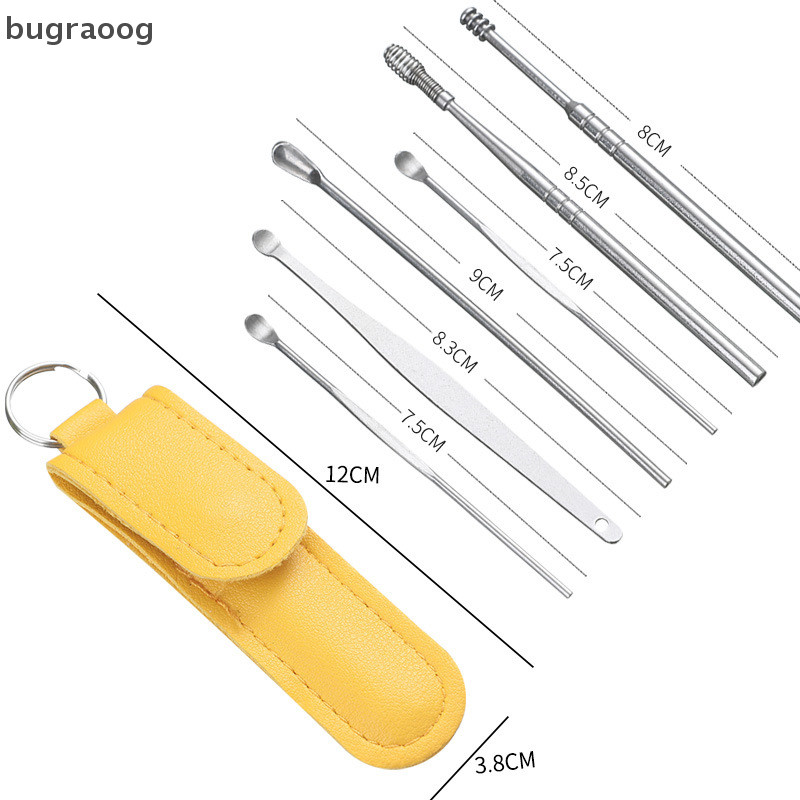 Lỗi 6 Cái / bộ Dụng cụ lấy ráy tai Dụng cụ lấy ráy tai bằng thép không ...
