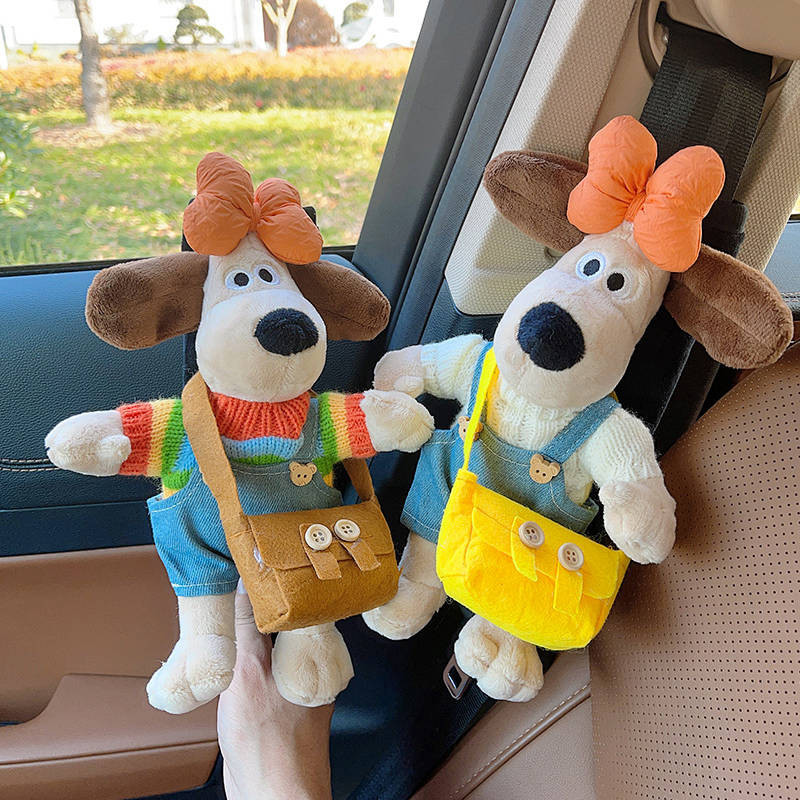 Wallace and Gromit Plush Toy Car-Mounted Shoulder Pad Pilot Clothes ...