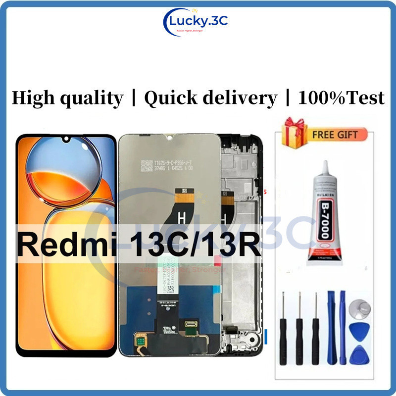 Lcd Cho Xiaomi Redmi 13C 13R 23100RN82L 23124RN87G Màn Hình LCD Bộ Số Hóa Màn Hình Cảm Ứng 13C ...