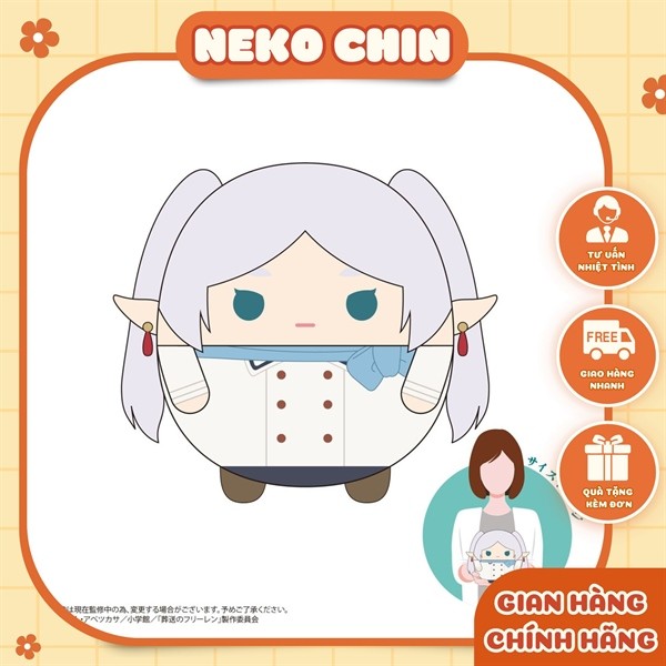 [TẶNG KÈM SLEEVES] Gấu bông Fuwa Frieren Size M | Shopee Việt Nam