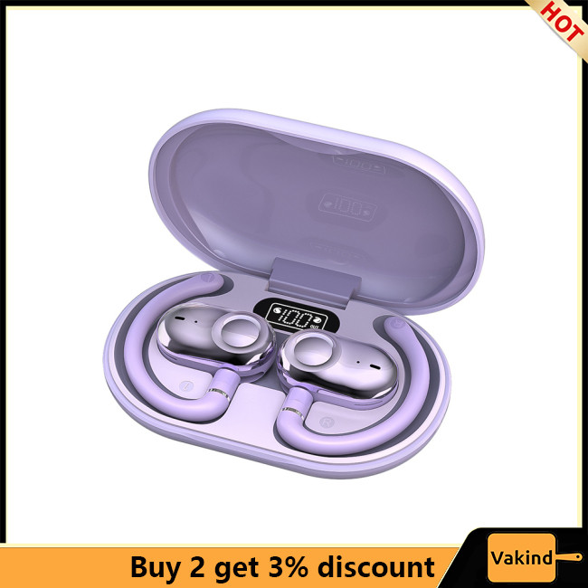 Tai nghe không dây JM18 Tai nghe mở tai có màn hình nguồn Vỏ sạc Điều ...