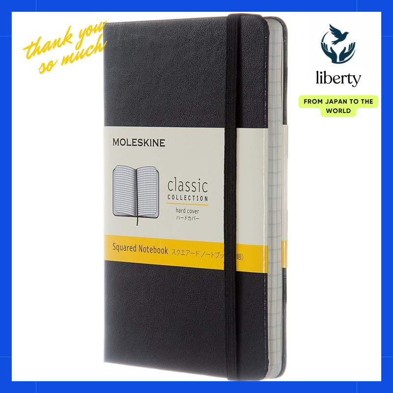 Moleskine Classic Notebook Hard Cover Graph Paper Pocket Size (9 cm x ...