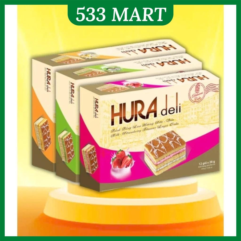 Bánh Hura Deli hộp 336g (12 gói x 28g) | Shopee Việt Nam
