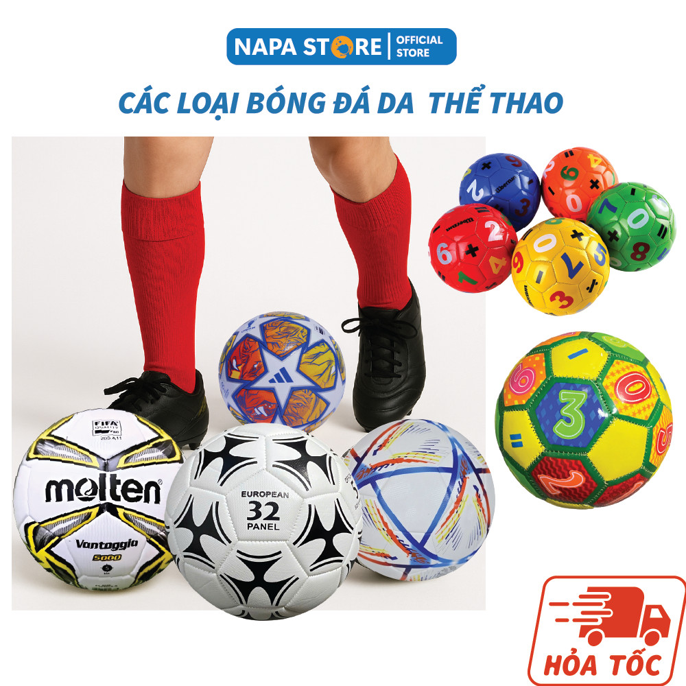 Bóng Đá Da Cao Cấp Cho Bé, Bóng Luyện Tập Số 5, Số 4, Số 3, Dành Cho ...