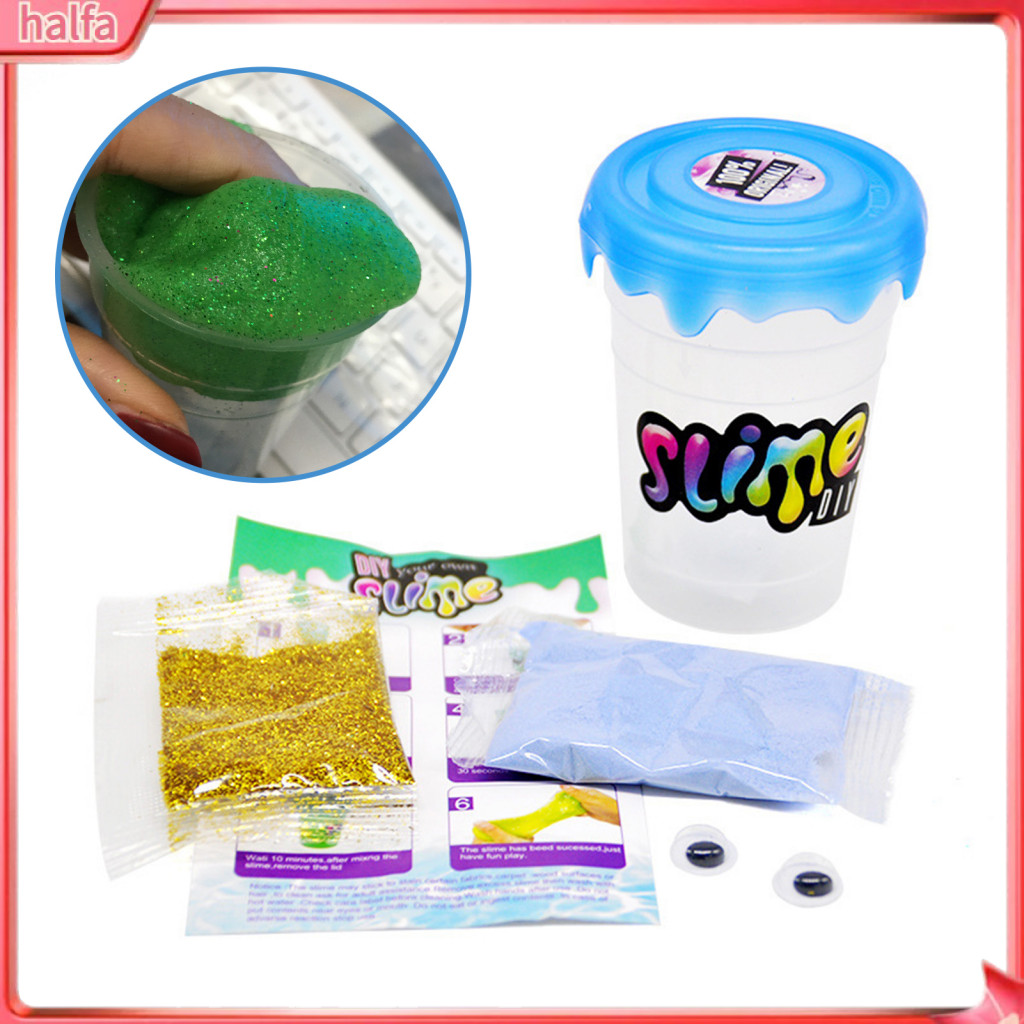 {Halfa} 1 Bộ DIY Slime Soft Touch Quyến Rũ Vui Nhộn Lấp Lánh Chống Căng ...