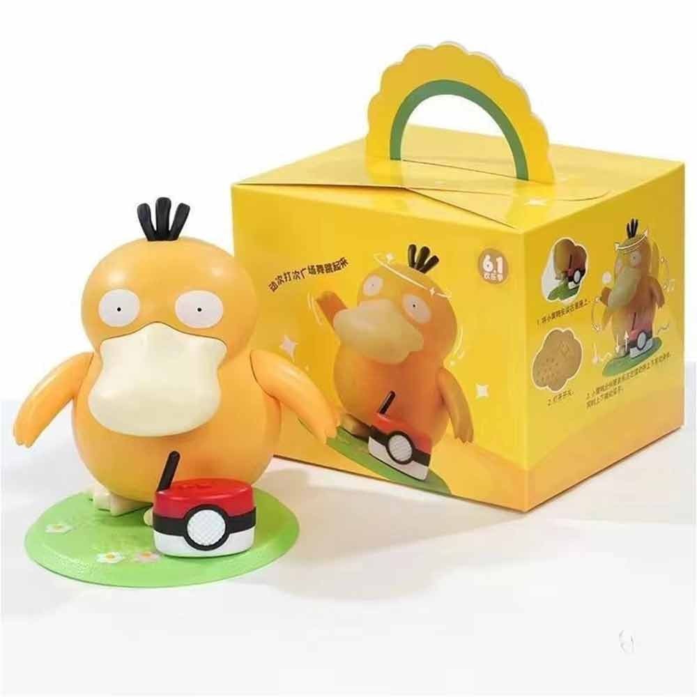 Dancing Psyduck toy Duck square dance music box Action Figure | Shopee ...
