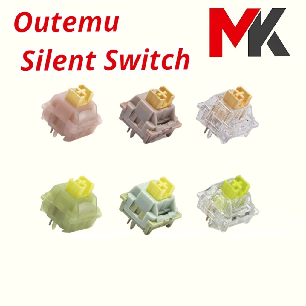 Switch Outemu Silent Lime Peach Crystal Gray White Yellow công tắc bàn phím Switch Silent yên ...